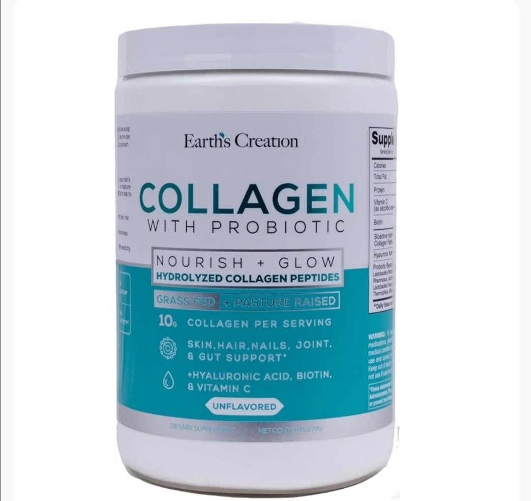 Earth's Creation Collagen with Probiotics, Unflavored 275 g